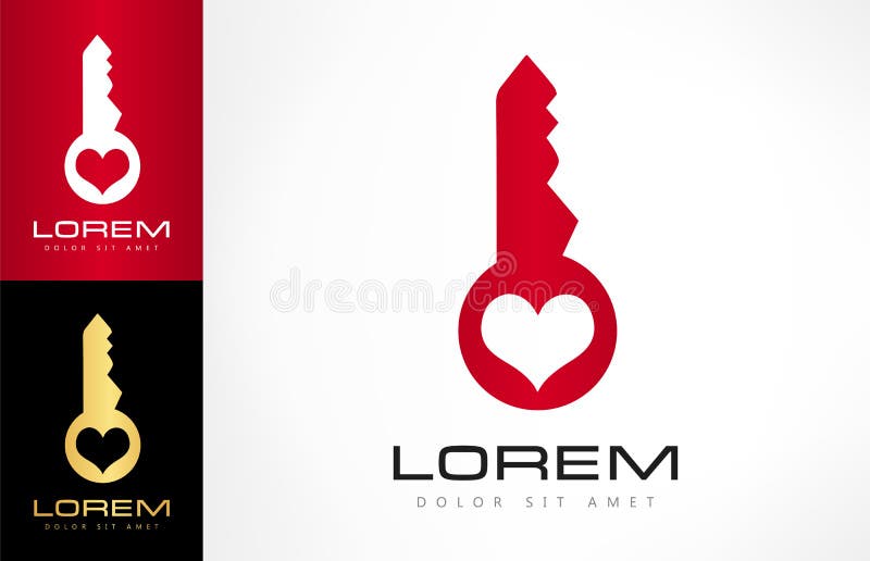 Key love logo vector stock vector. Illustration of marry - 109075585