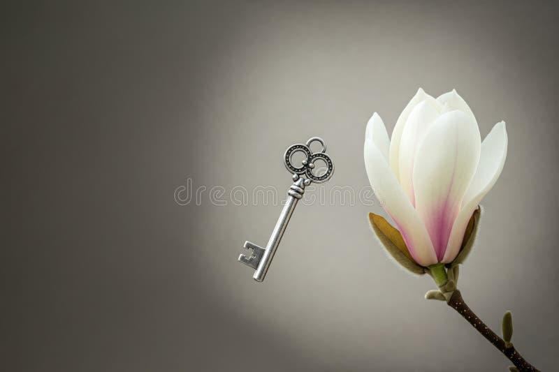 Key Magnolia Flower Background Space Text Stock Photos - Free & Royalty ...