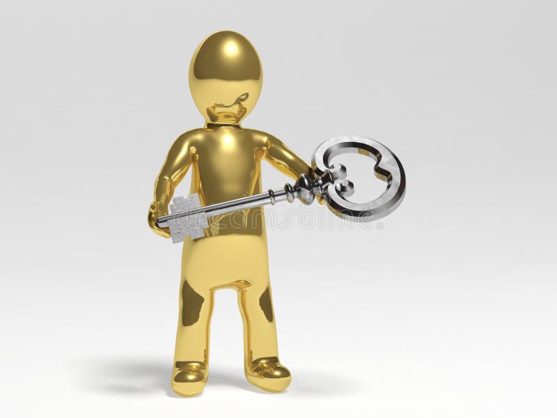 Key man stock illustrationer. Illustration av grabb, män - 43754772