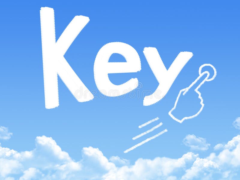 Key message cloud shape stock illustration. Illustration of ...