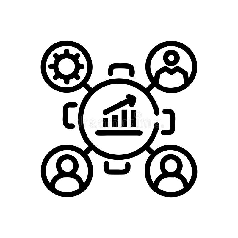 Key Metrics Icons for Stakeholder Engagement Stock Vector ...