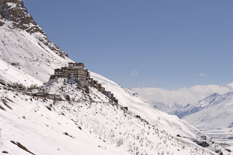 Key Monestry Scape from Key Village Stock Photo - Image of panoramic ...