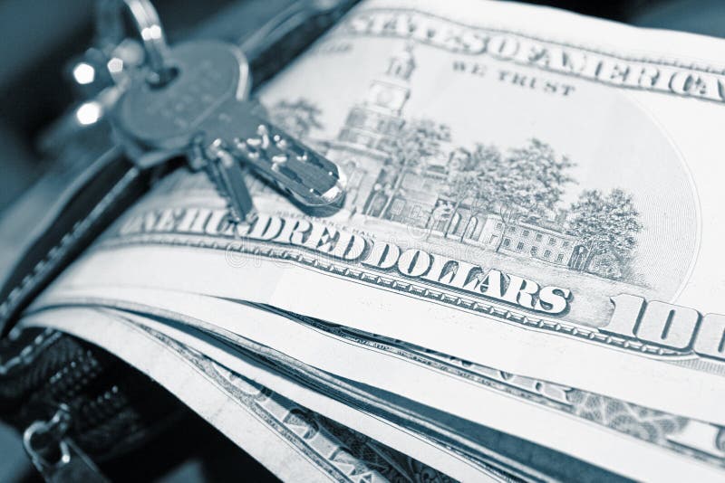 Key and money stock image. Image of cash, finance, bucks - 4270835