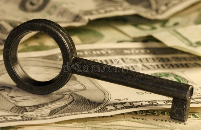 Key & Money stock image. Image of metal, rust, door - 511387