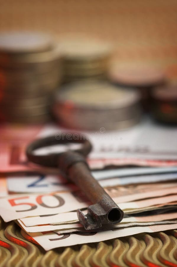 Key and money stock image. Image of symbol, payment, close - 7144671