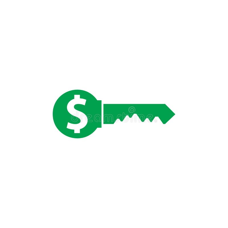Key Money Logo Icon Design stock vector. Illustration of dollar - 126833735