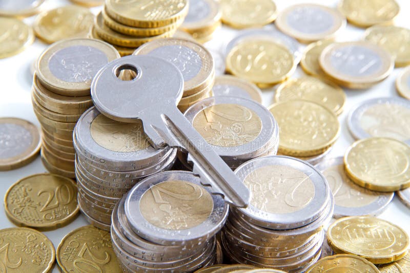 Key and money stock image. Image of banking, currency - 37914501