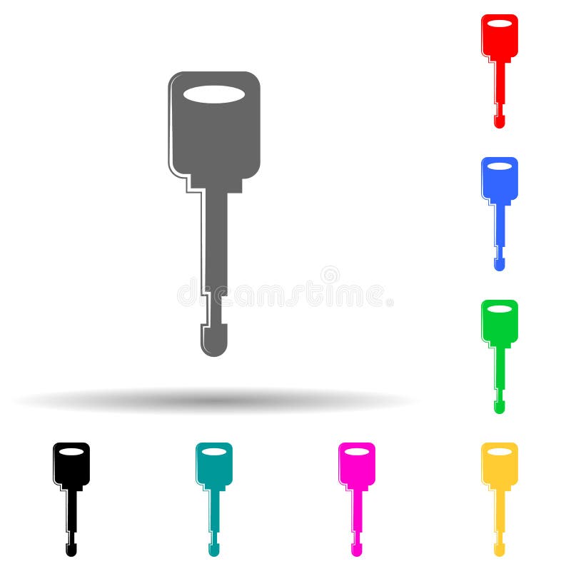 Key Multi Color Style Icon. Simple Glyph, Flat Vector of Lock and Keys ...