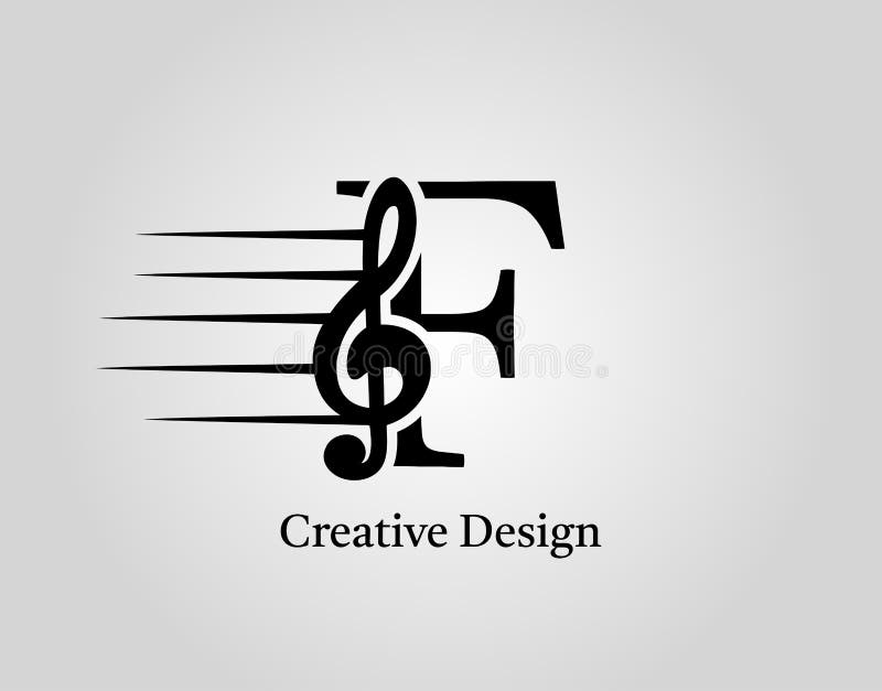 Key Note Letter Logo Vector Music Initial Design Stock Illustrations ...