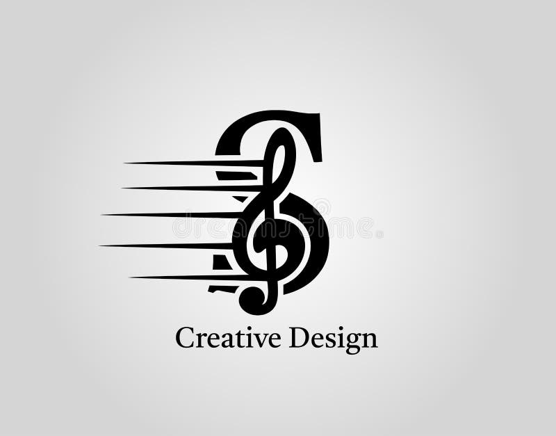 Key Note Letter Logo Vector Music Initial Design Stock Illustrations ...