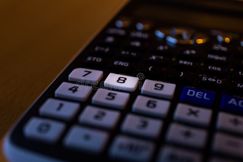 Key Number Five of the Keyboard of a Scientific Calculator Stock Image ...