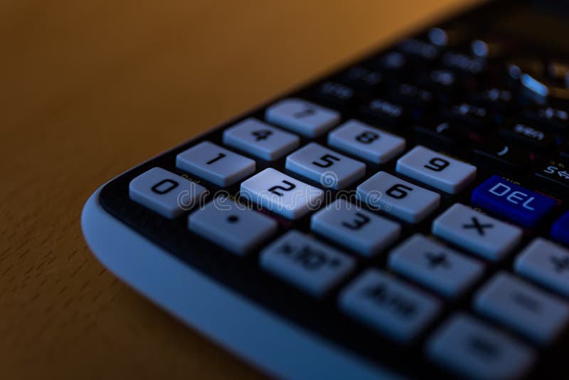 Key Number Three of the Keyboard of a Scientific Calculator Stock Photo ...