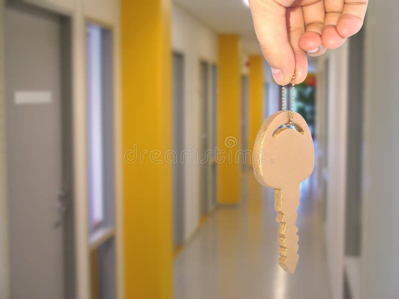 Key from Office or Hotel Room Stock Image - Image of office, start: 3065569