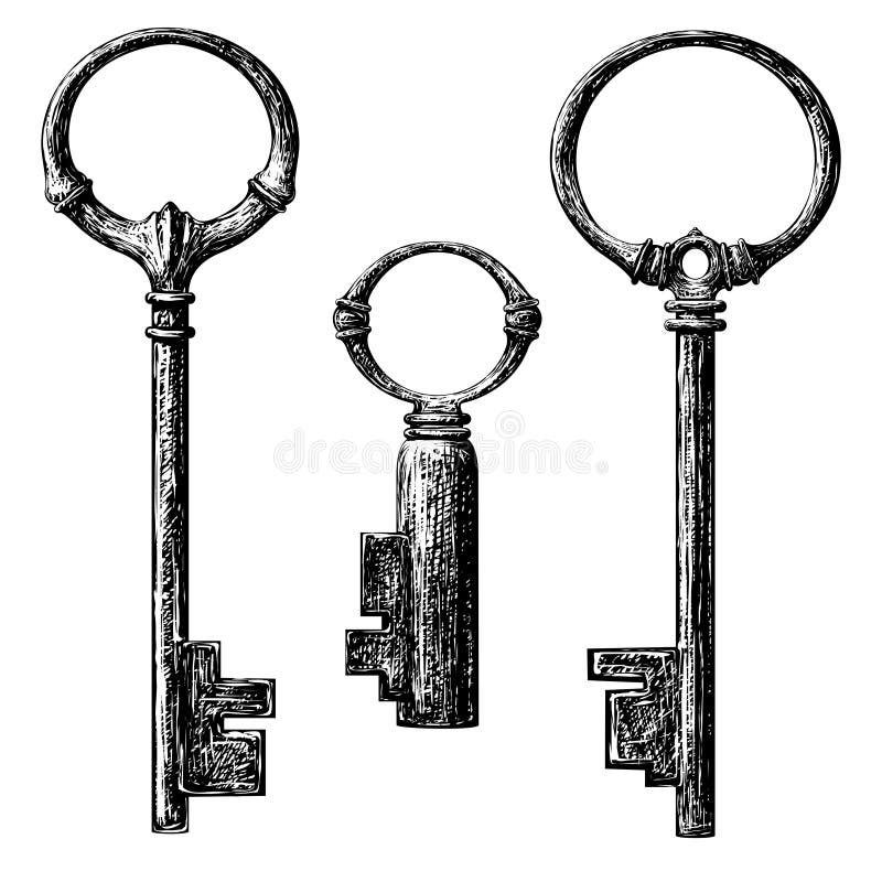 Old Fashioned Key Drawing 22+ Thousand Skeleton Key Royalty Free