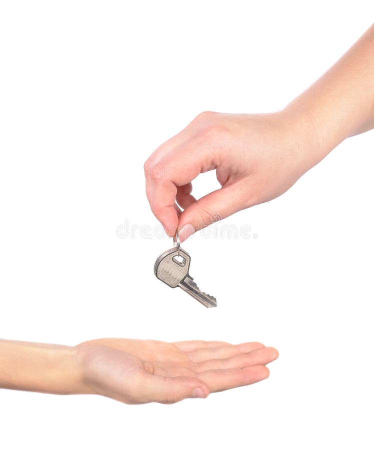 Key from One Hand To Another Stock Image - Image of gesture, open: 22135141