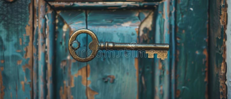 A key that opens any door stock illustration. Illustration of ...