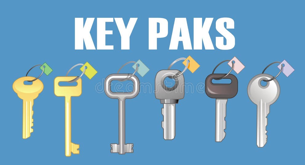 Key packs stock illustration. Illustration of pack, lock - 79877244