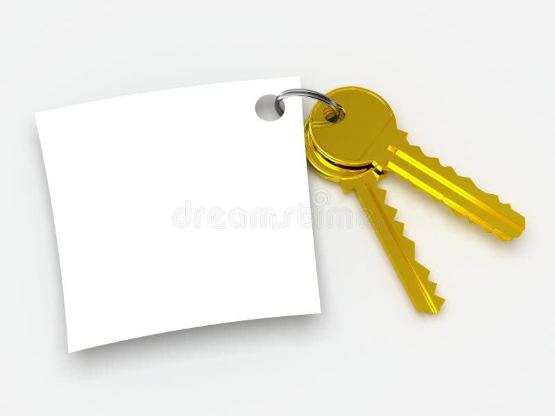 Key and paper stock illustration. Illustration of login - 30436272