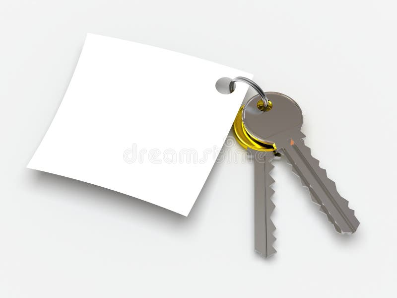 Key and paper stock illustration. Illustration of lockout - 30680934