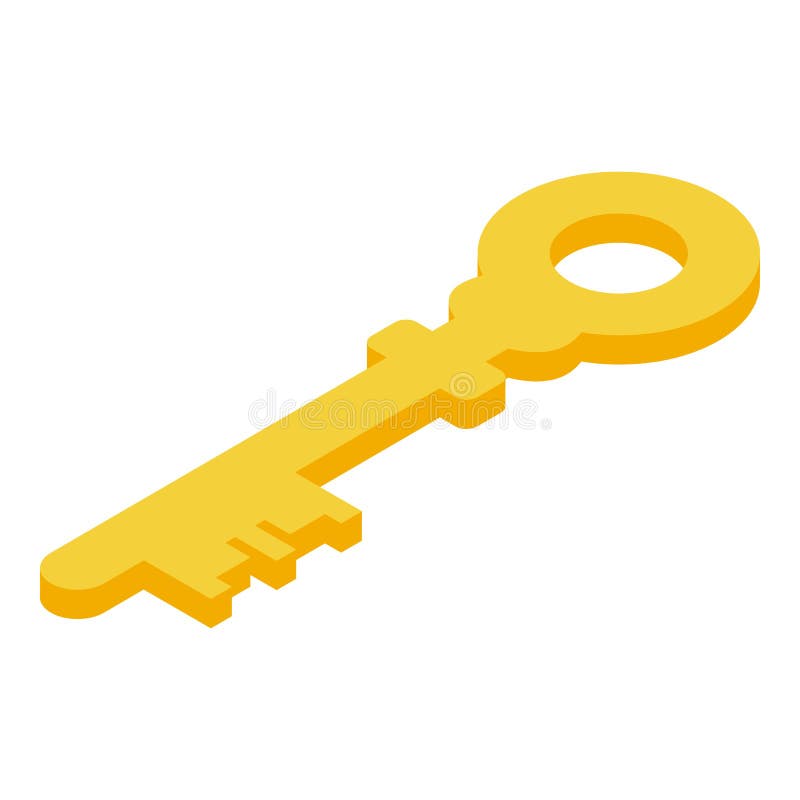 Key Password Icon, Isometric Style Stock Vector - Illustration of idea ...