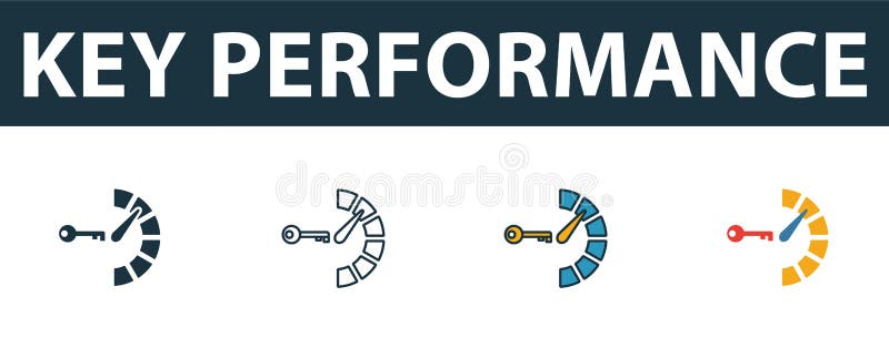 Key Performance Icon Set. Premium Symbol in Different Styles from ...