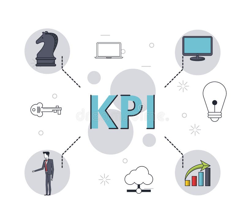 Key performance indicator stock vector. Illustration of financial ...
