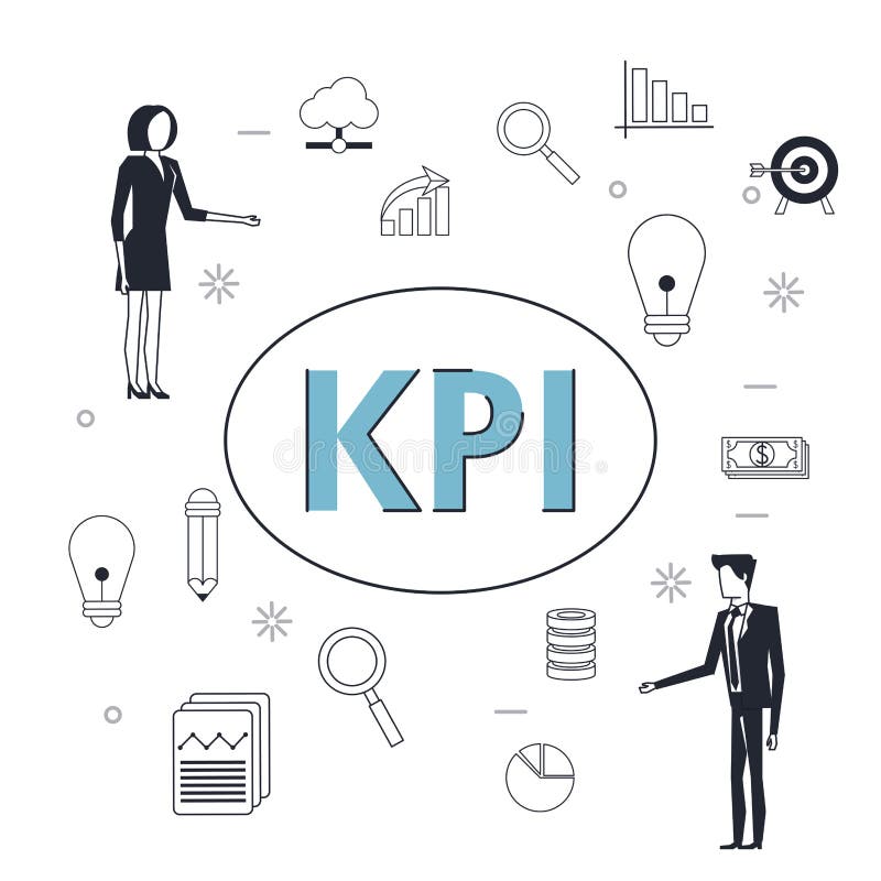 Key performance indicator stock vector. Illustration of analytics ...