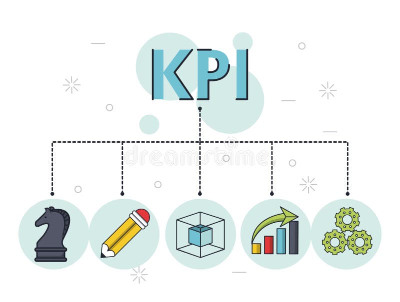 Key performance indicator stock vector. Illustration of industrial ...
