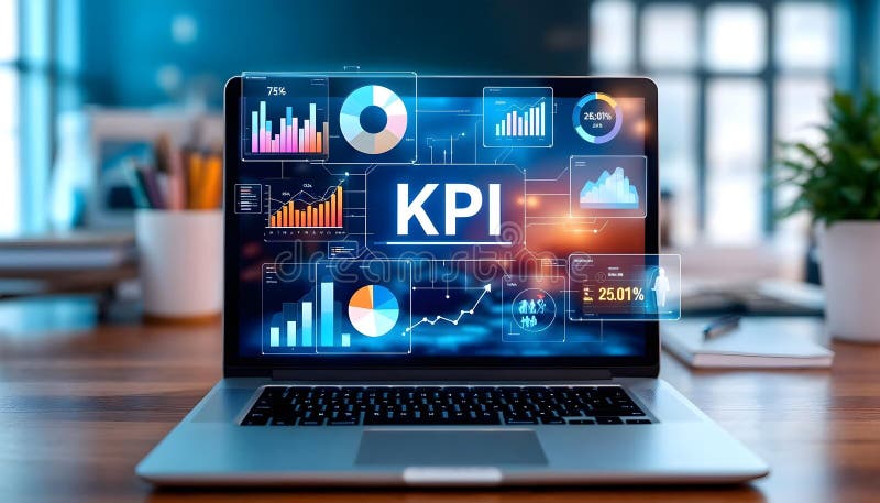 Key Performance Indicator Graphics Growth Business Stock Illustration ...