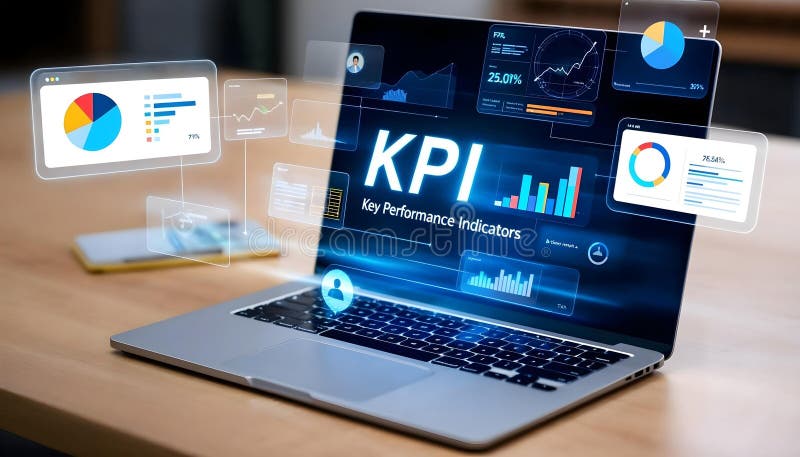 Key Performance Indicator Graphics Growth Business Stock Illustration ...