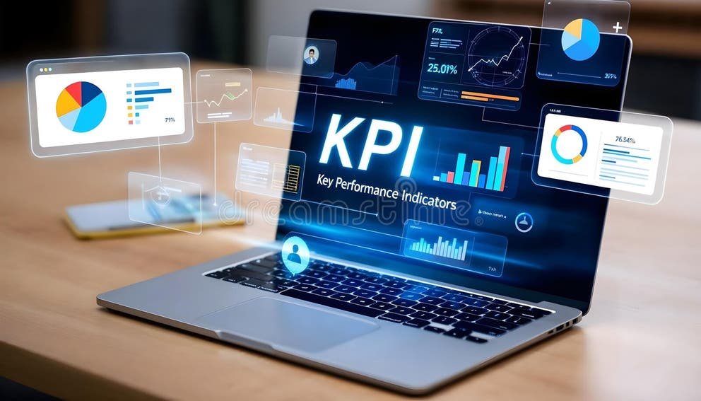 Key Performance Indicator Graphics Growth Business Stock Illustration ...