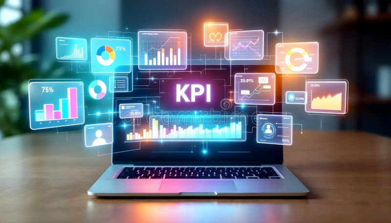 Key Performance Indicator Graphics Growth Business Stock Illustration ...