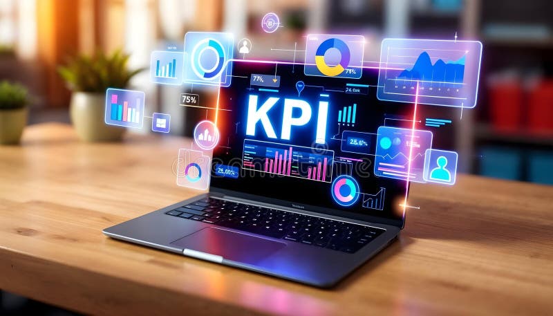 Key Performance Indicator Graphics Growth Business Stock Illustration ...