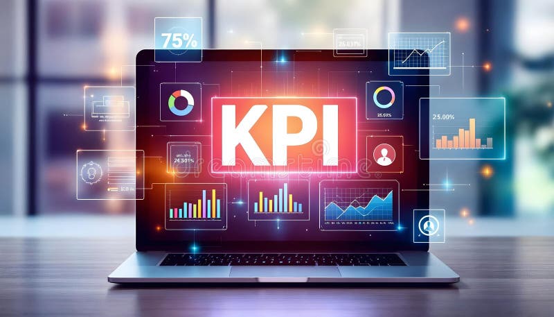 Key Performance Indicator Graphics Growth Business Stock Illustration ...