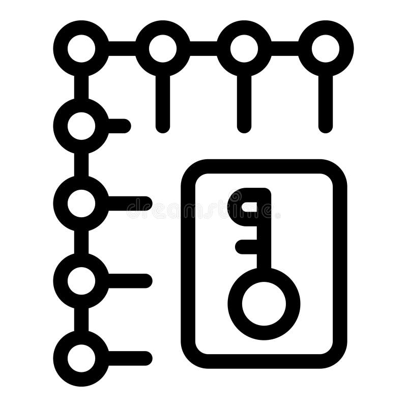 Key Performance Indicator Kpi with Key Outline Icon Stock Vector ...