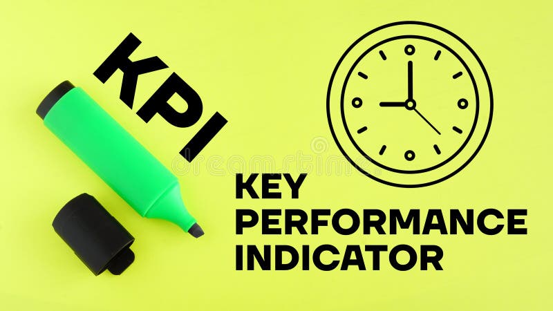 Key Performance Indicator KPI is Shown Using the Text Stock ...
