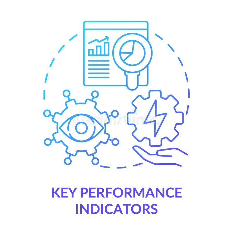 Key Performance Indicators Blue Gradient Concept Icon Stock Vector ... Key Performance Indicators Blue Gradient Concept Icon Stock Vector ...