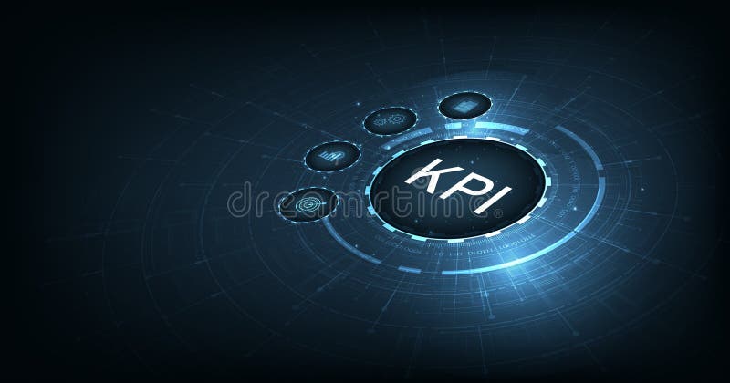 Key Performance Indicators Concept Kpi Stock Vector Illustration Of