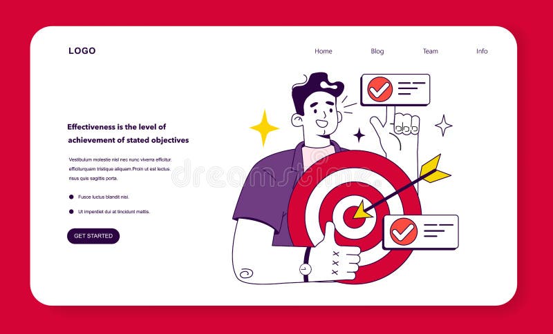 Key Performance Indicators. Employee Efficiency Evaluation Stock Vector ...