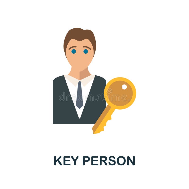 Key Person Icon. Simple Element from Human Resources Collection ...
