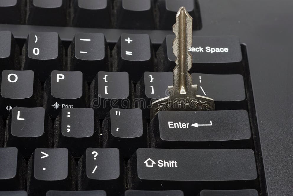 A Key Plugged in the Enter Key Pad is Concept Have a Method Unlock a ...