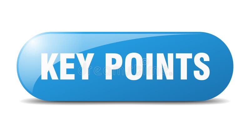 Key Points Button. Sticker. Banner. Rounded Glass Sign Stock Vector ...