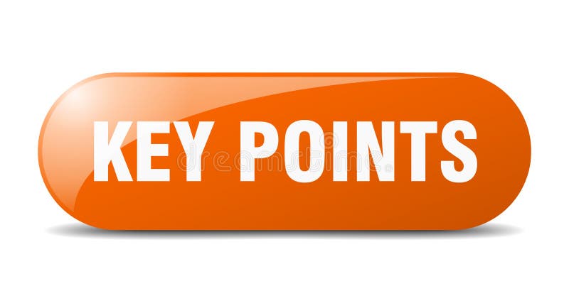 Key Points Button. Sticker. Banner. Rounded Glass Sign Stock Vector ...