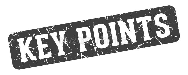 Key Points Rectangular Sign. Key Points Stamp Stock Vector ...