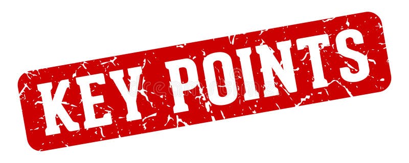 Key Points Rectangular Sign. Key Points Stamp Stock Vector ...