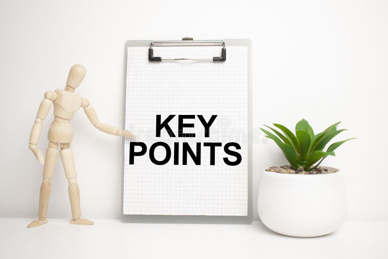 KEY POINTS Sign on Small Wood Board Rest on the Easel with Medical ...