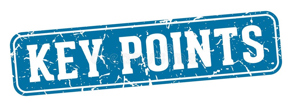 Key Points Rectangular Sign. Key Points Stamp Stock Vector ...