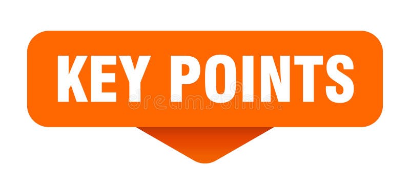 Key Points Sticker. Key Points Sign on Transparent Background Stock ...