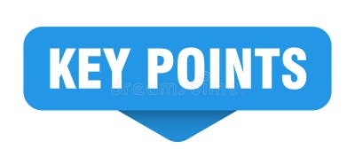 Key Points Sticker. Key Points Sign on Transparent Background Stock ...