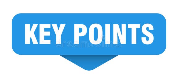 Key Points Sticker. Key Points Sign on Transparent Background Stock ...